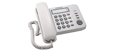 Điện thoại bàn Panasonic KX-TS520 màu trắng - Trung tâm mua sắm Hồng Hà